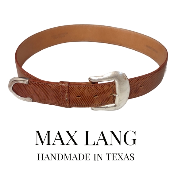 Max Lang | Accessories | Max Lang Karung Snakeskin Belt With Sterling ...